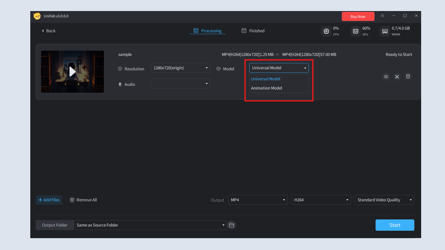 2.5 Video Upscaler AI | UniFab Docs